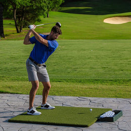 Country Club Elite® Premium Golf Stance Mats by Real Feel Golf
