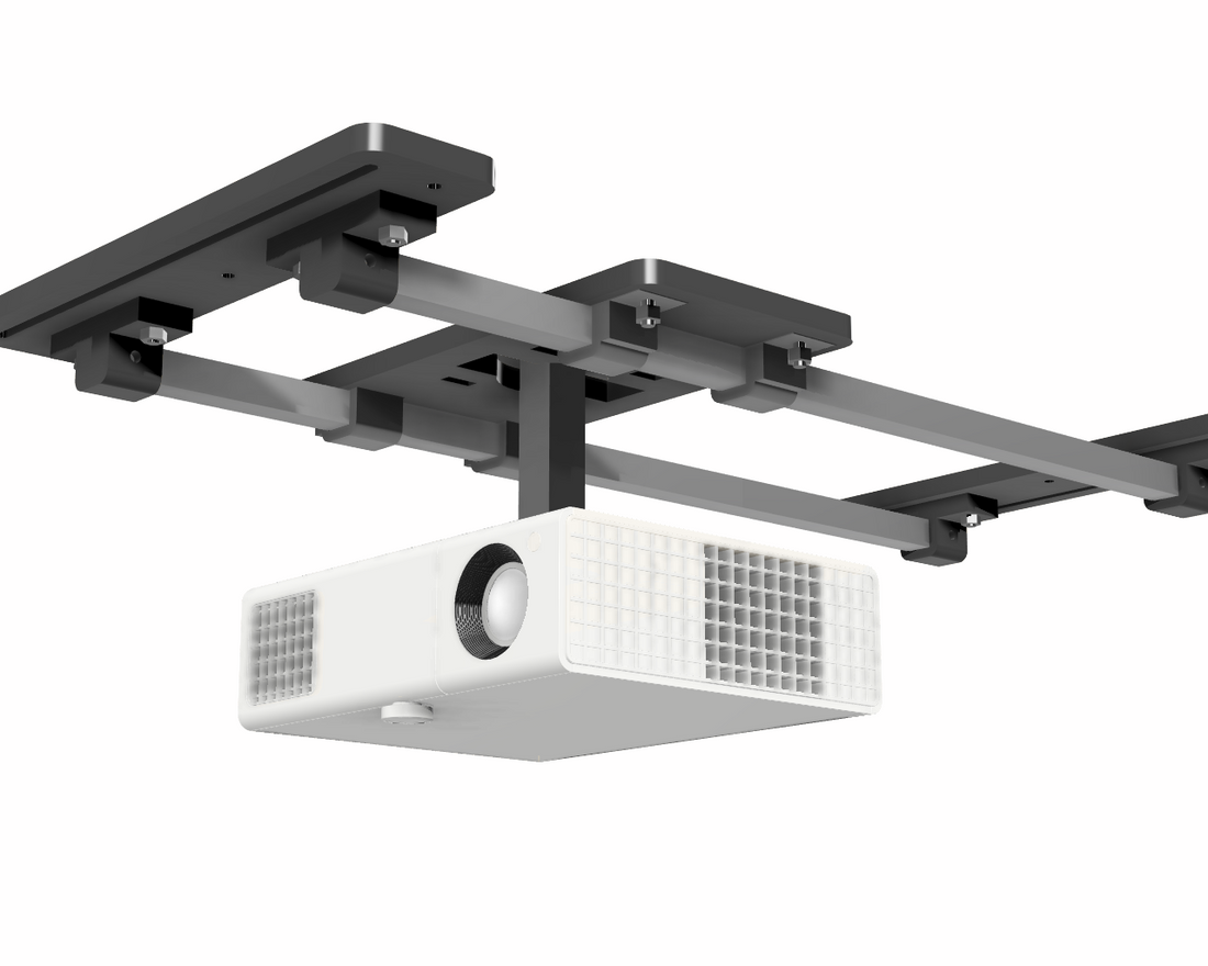 SkyRail Adjustable Sliding Ceiling Projector Mount for Golf Simulators