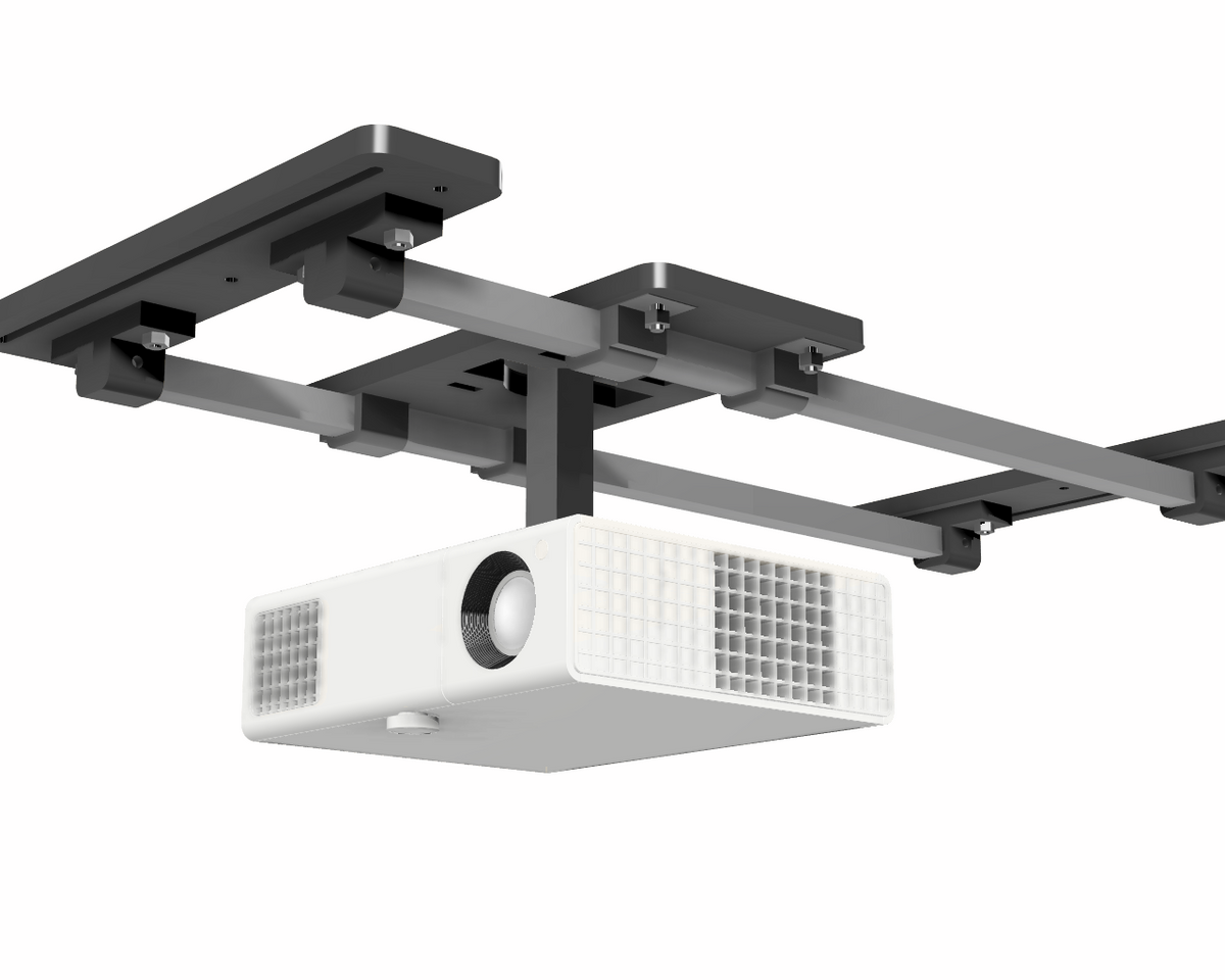 SkyRail Adjustable Sliding Ceiling Projector Mount for Golf Simulators
